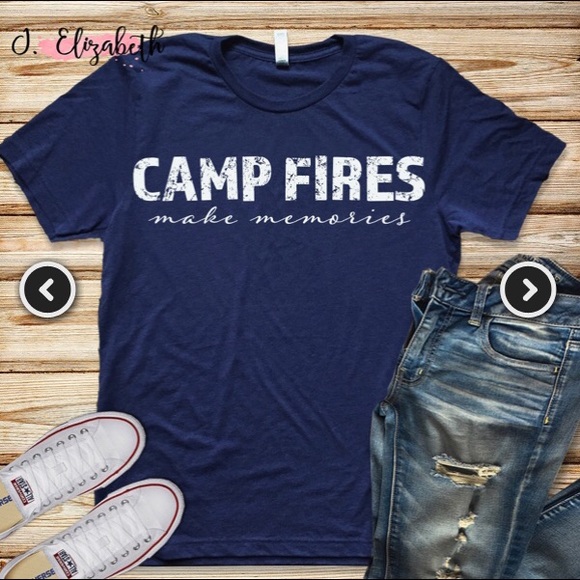 Bella Canvas | Tops | New Campfire Memories Bella Canvas Graphic Tee | Poshmark